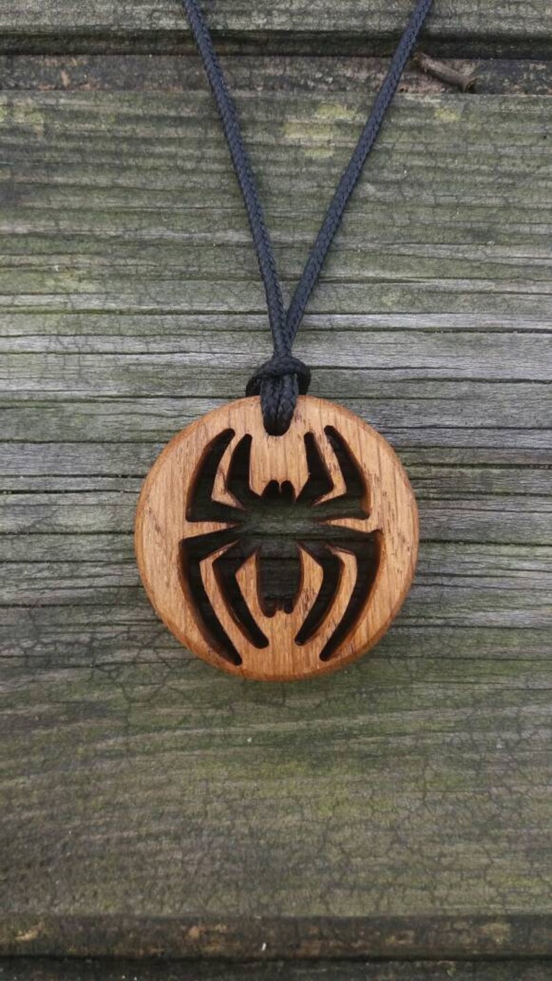 Spider Necklace Pendant, Spider Symbol, Fandom Jewelry, Geeky Necklace ...