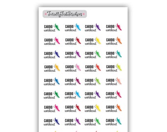 Cardio stickers | Etsy