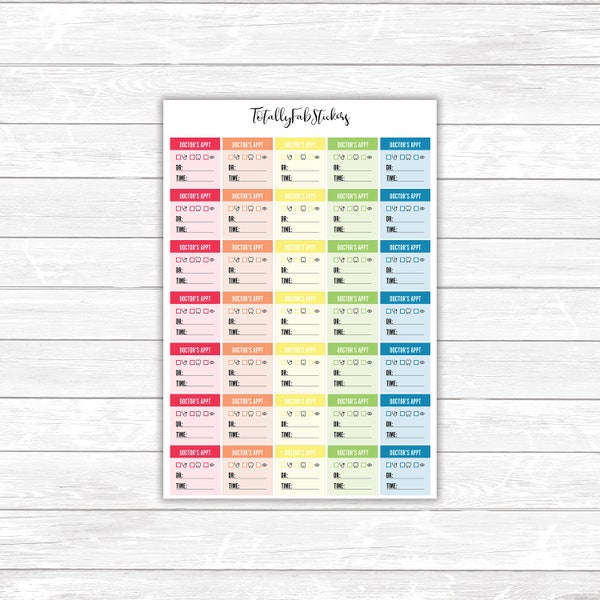 Reminder Stickers - Etsy