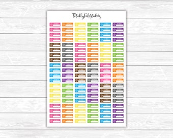 121 or 55 Tiny Phone Bill Payment Reminder Planner Stickers, Bill Due ...