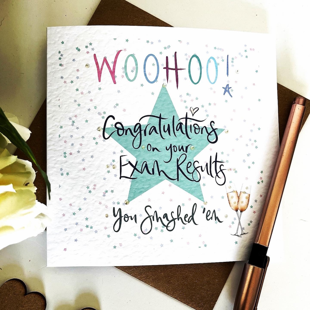 Congratulations on Your Exam Results for A Levels Highers and - Etsy