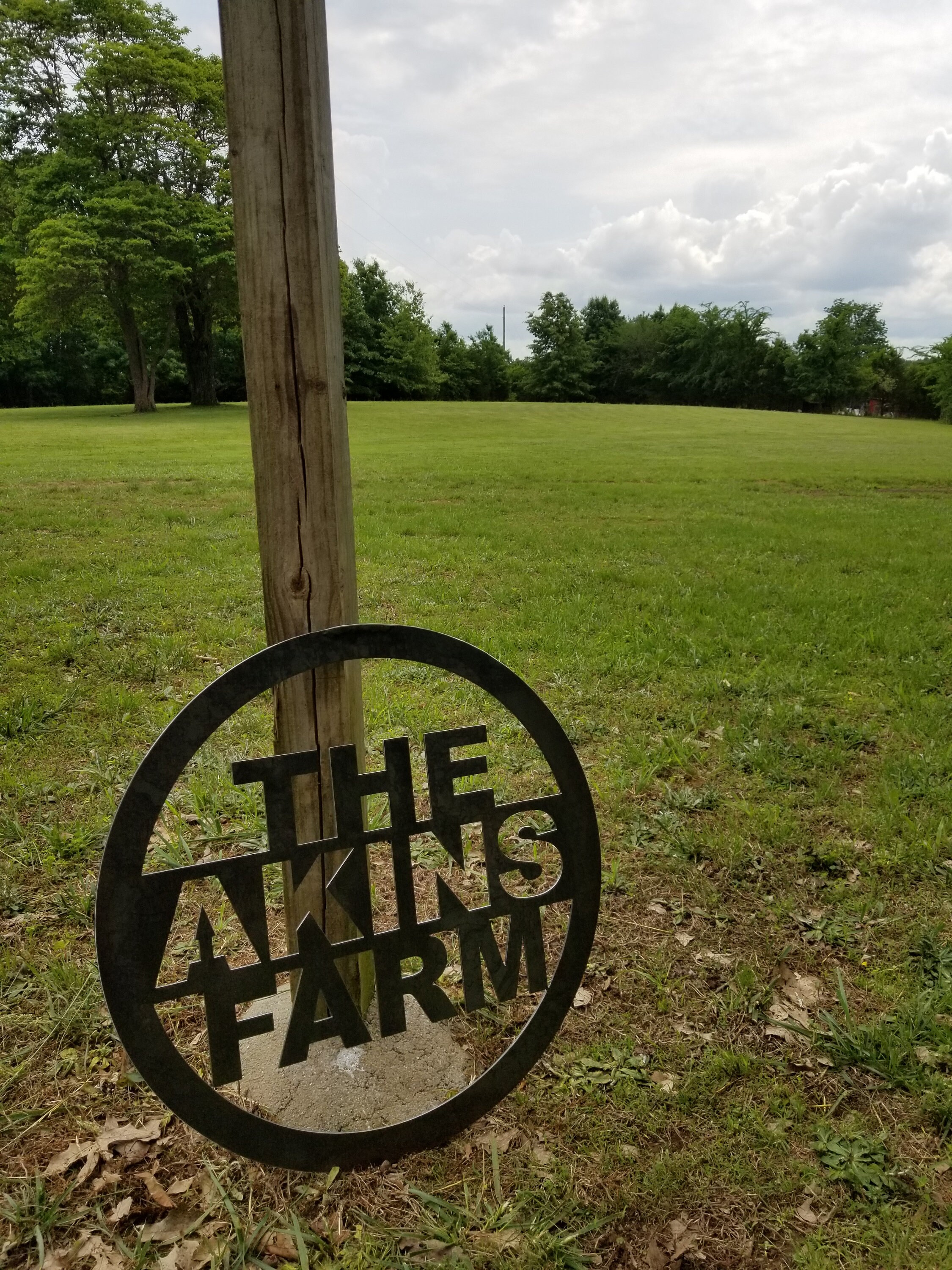 Farm Sign Personalized Sign Circle Sign Front Door Sign | Etsy