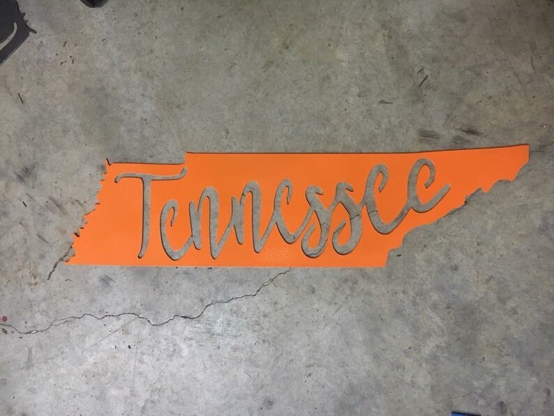 State Outline With Name Metal Wall Decor Custom State Gift - Etsy