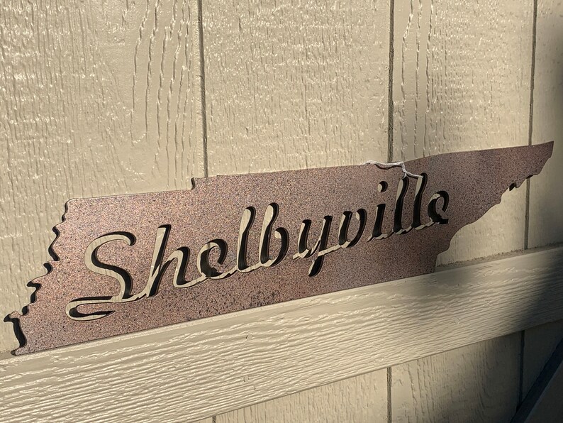 State Outline With Name Metal Wall Decor Custom State Gift | Etsy