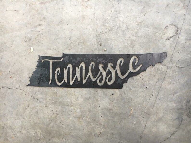 State Outline With Name Metal Wall Decor Custom State Gift | Etsy