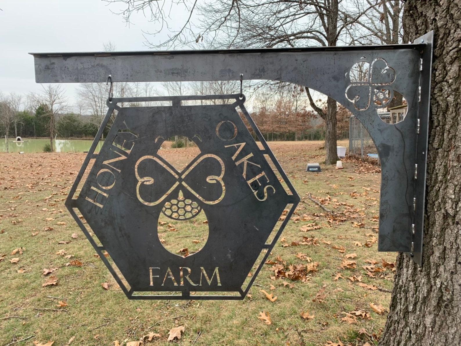 Farm Sign Personalized Sign Circle Sign Front Door Sign | Etsy