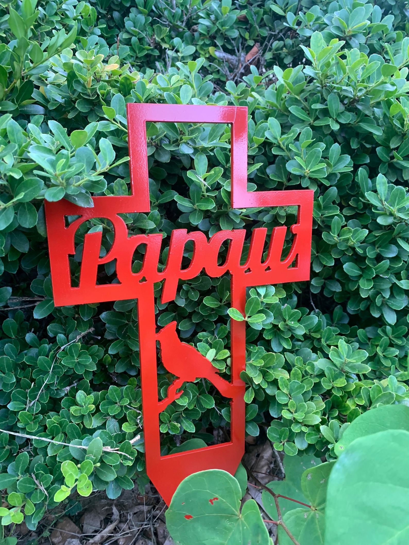 Metal Cross Stake Grave Marker Cemetery Stake Bird | Etsy