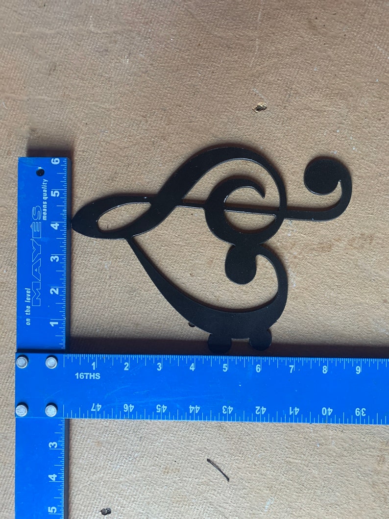 Music Symbol Heart Bass Clef Treble Clef Music Decor Front - Etsy