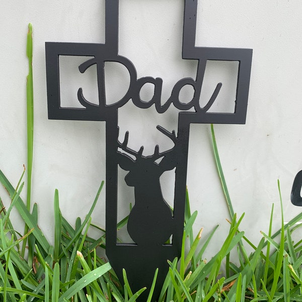Metal Deer Grave Marker for Cemetery - Etsy