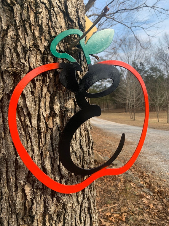 Metal Apple Sign Teacher Gift Classroom Decor Home Decor - Etsy
