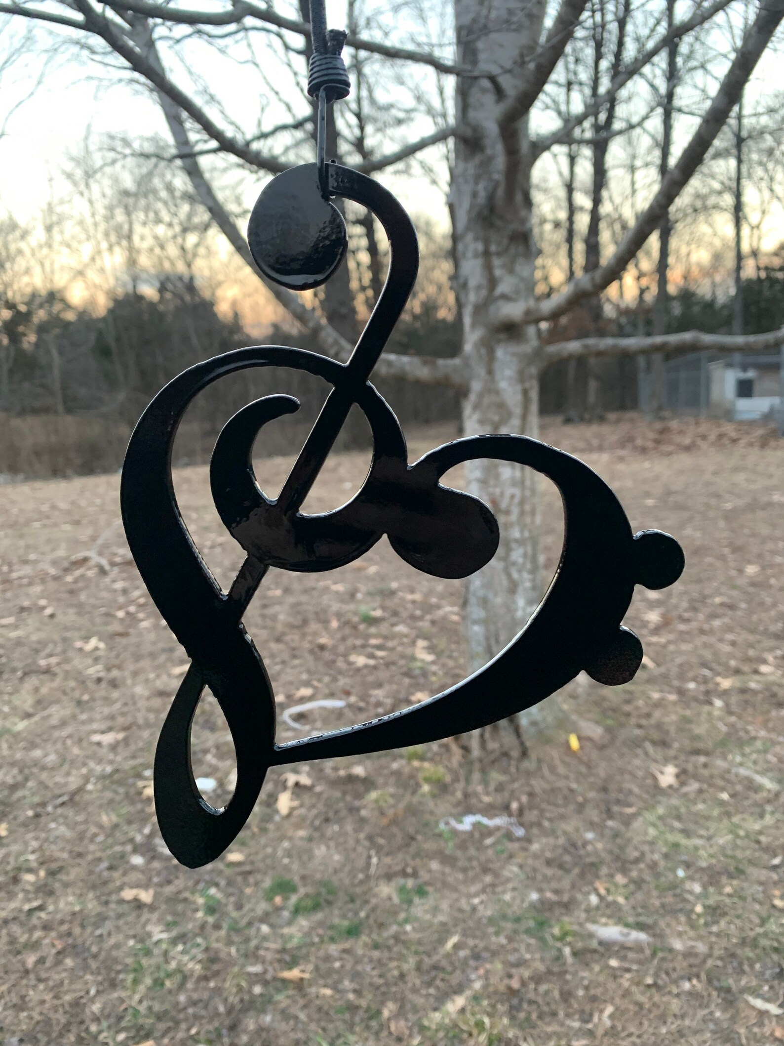 Music Symbol Heart Bass Clef Treble Clef Music Decor Front - Etsy