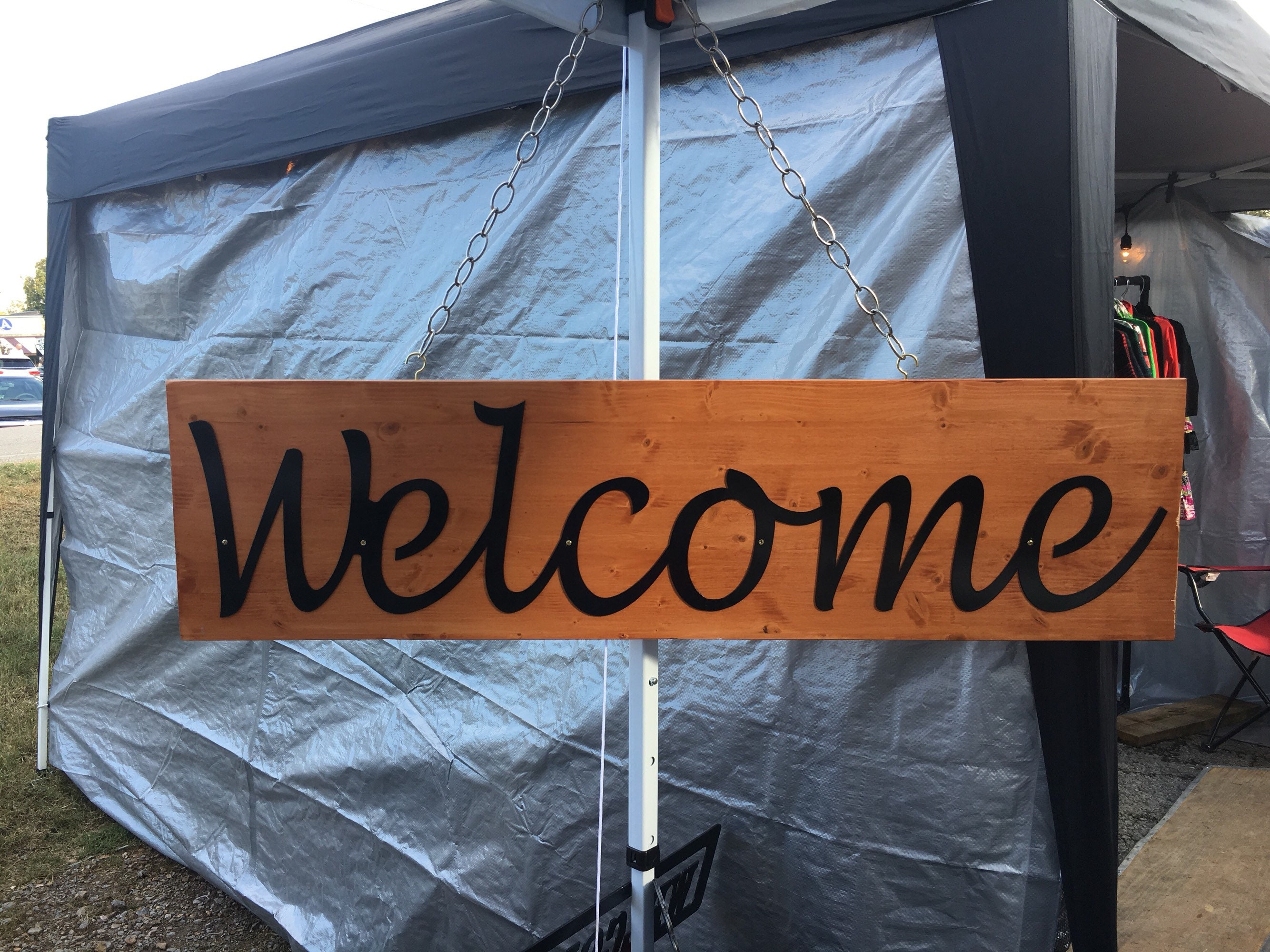 Business sign wood welcome sign front porch decor for house | Etsy