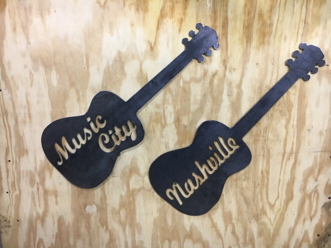 Metal Guitar Sign New Home Housewarming Gift Man Cave Sign - Etsy