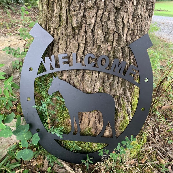 Horseshoe Welcome - Etsy