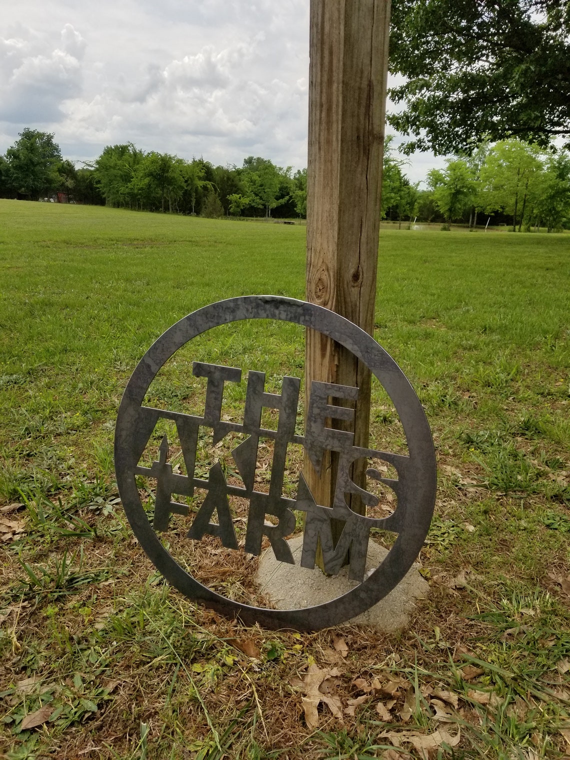 Farm Sign Personalized Sign Circle Sign Front Door Sign - Etsy
