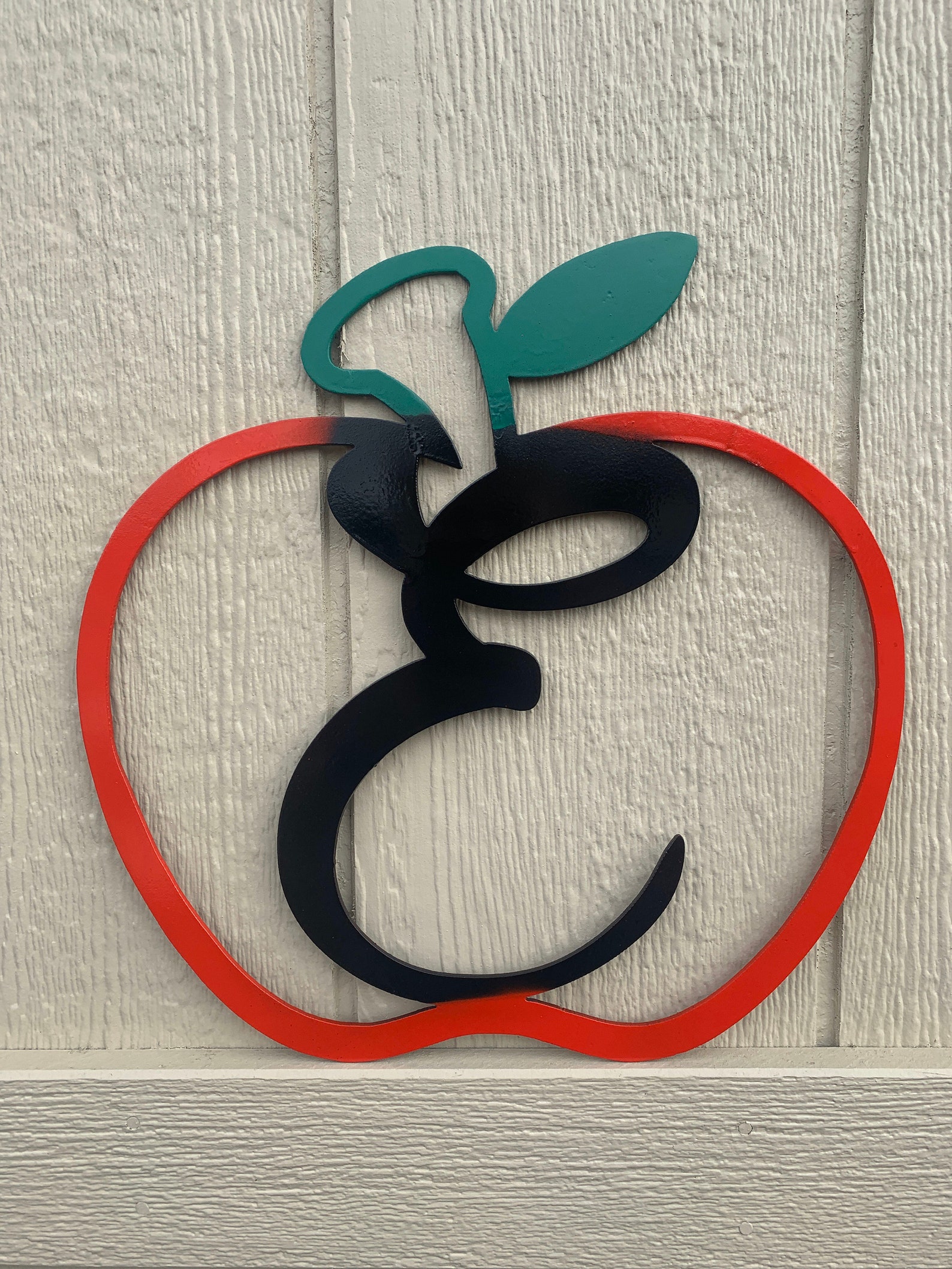 Metal Apple Sign Teacher Gift Classroom Decor Home Decor - Etsy