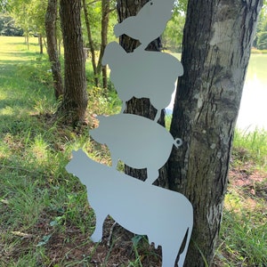 Stacked Farm Animals, Sheep Cow Pig Chicken Barn Decor, Farm Decor ...