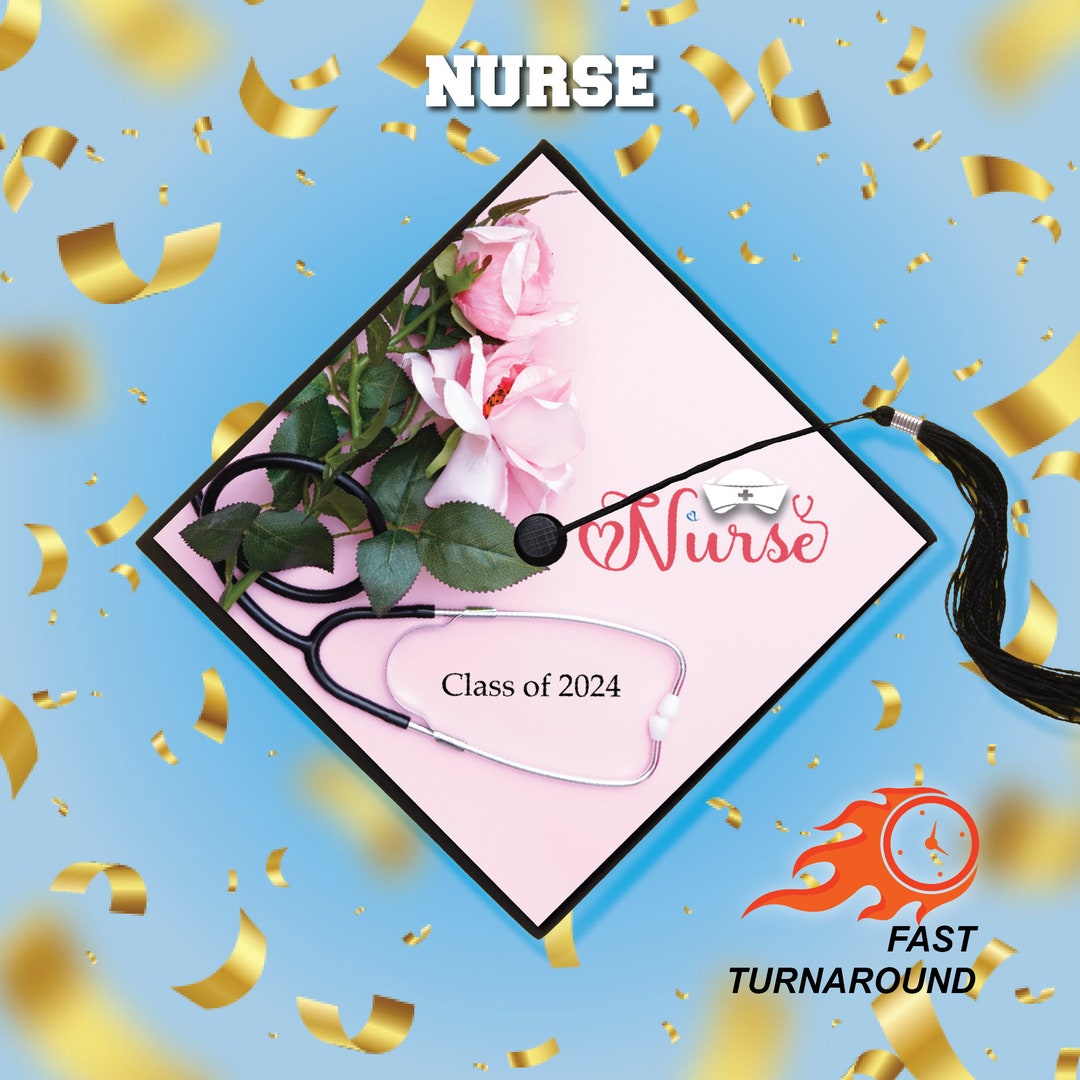 Grad Cap Topper nurse Personalized Theme - Etsy