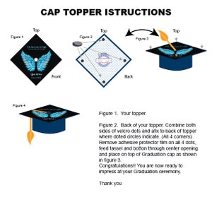 Grad Cap Topper "your Own Wings" Theme - Etsy