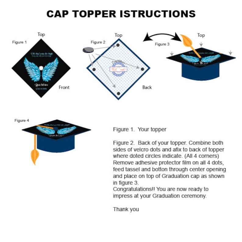 Grad Cap Topper "kinder Grad" Theme - Etsy