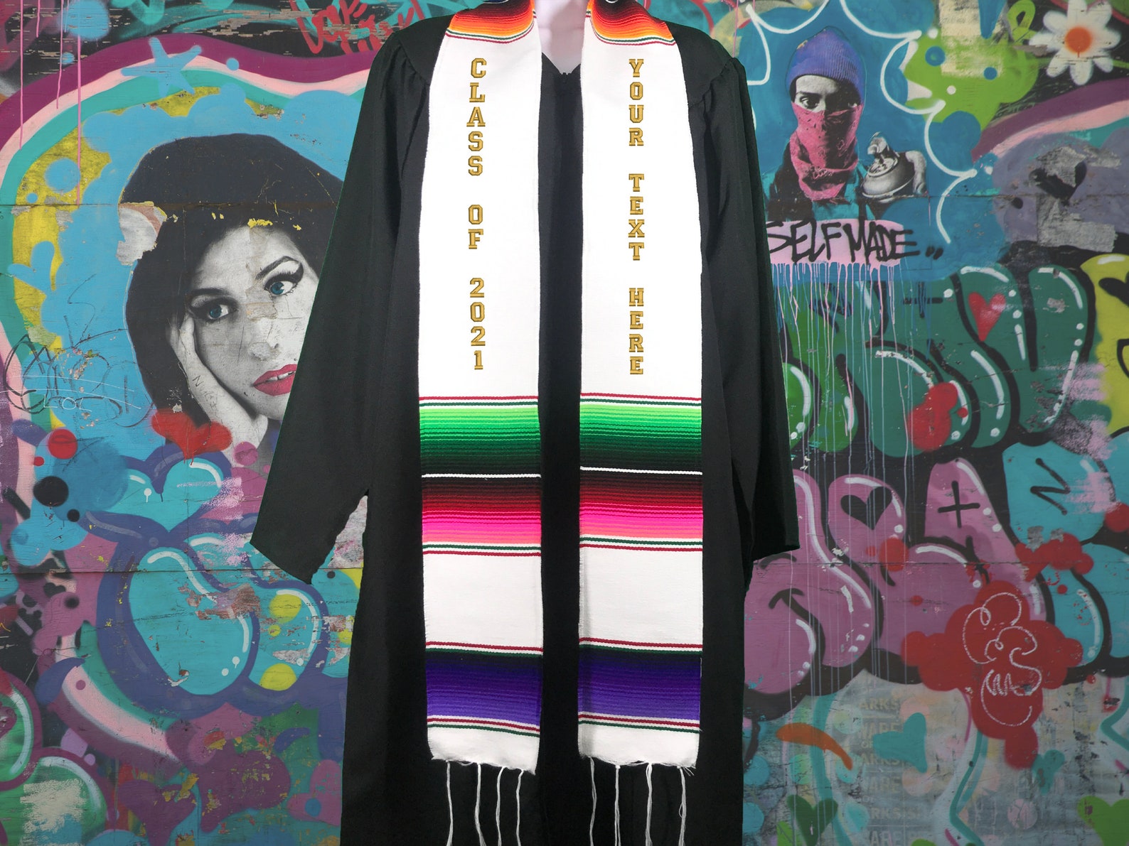 Class of 2022 Sarape Graduation Sash School Stole Scarves - Etsy