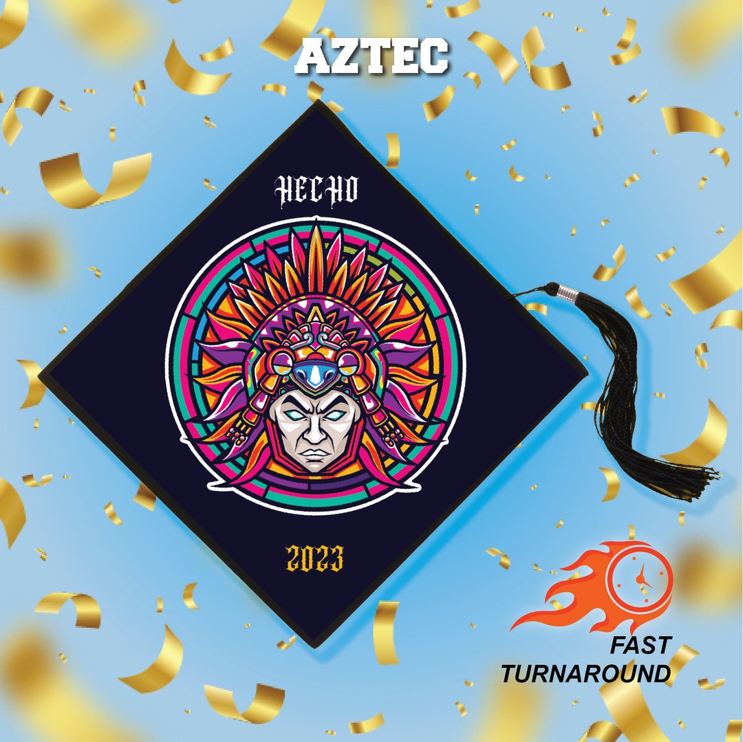 Grad Cap Topper aztec Warrior Theme - Etsy