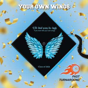 Grad Cap Topper "your Own Wings" Theme - Etsy