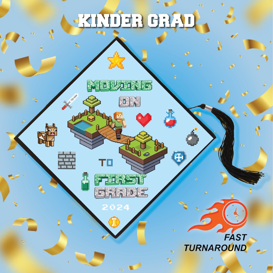 Grad Cap Topper kinder Grad Theme - Etsy