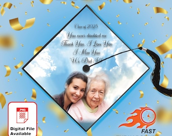 Custom Memorial Graduation Cap Topper, Best Seat in the House ...