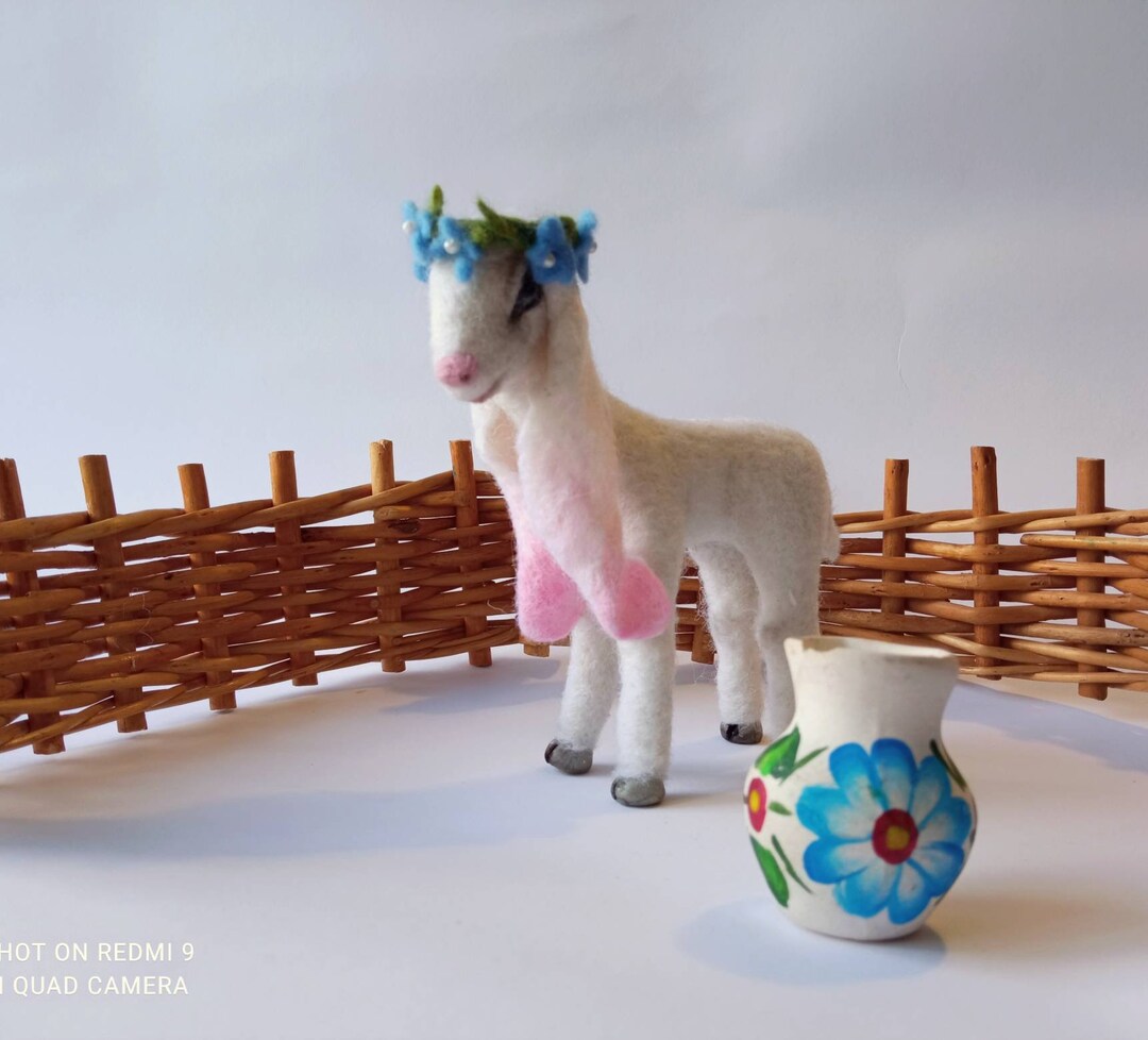 Needle Felted Long-eared Sheep Dolan Beaty Gueen Amony Sheep - Etsy