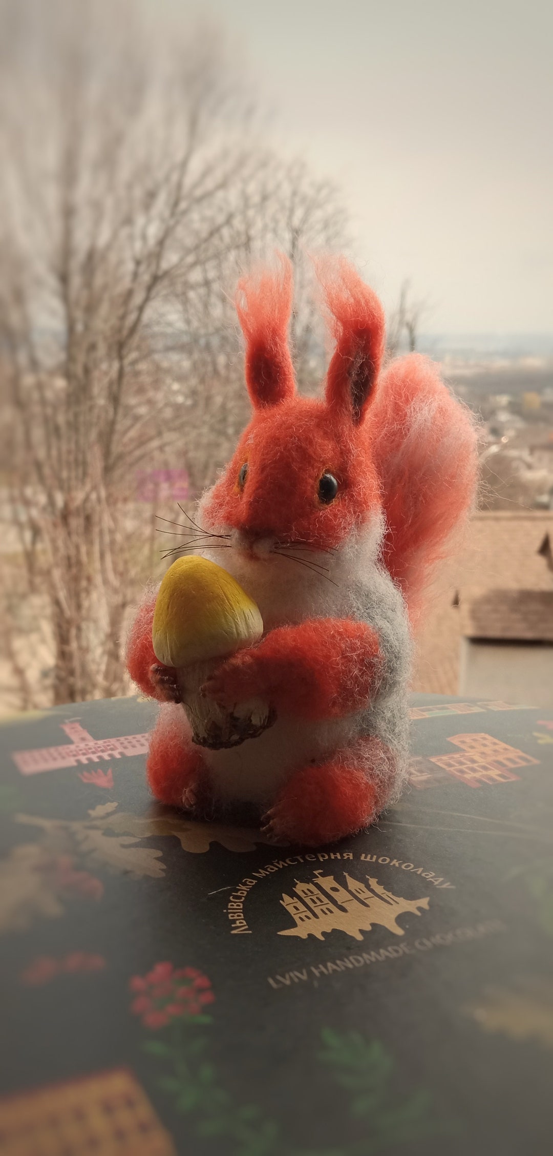 Needle Felted Forest Squirrel Made of Wool - Etsy