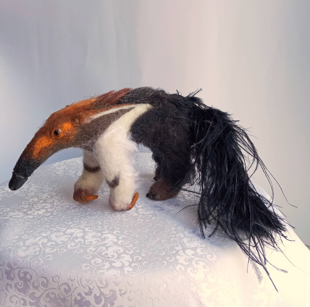 Needle Felted Realistic Giant Anteater - Etsy