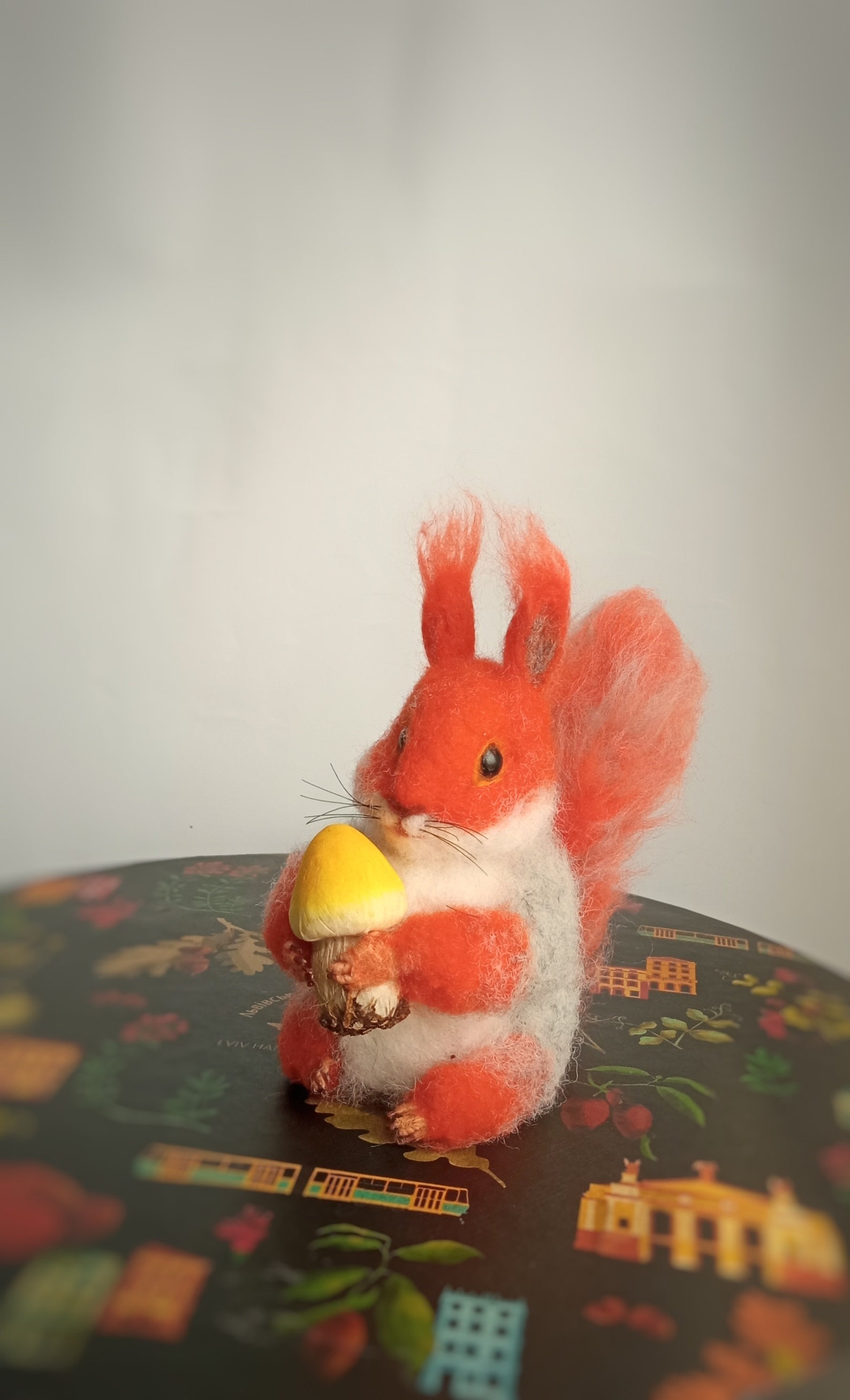 Needle Felted Forest Squirrel Made of Wool - Etsy