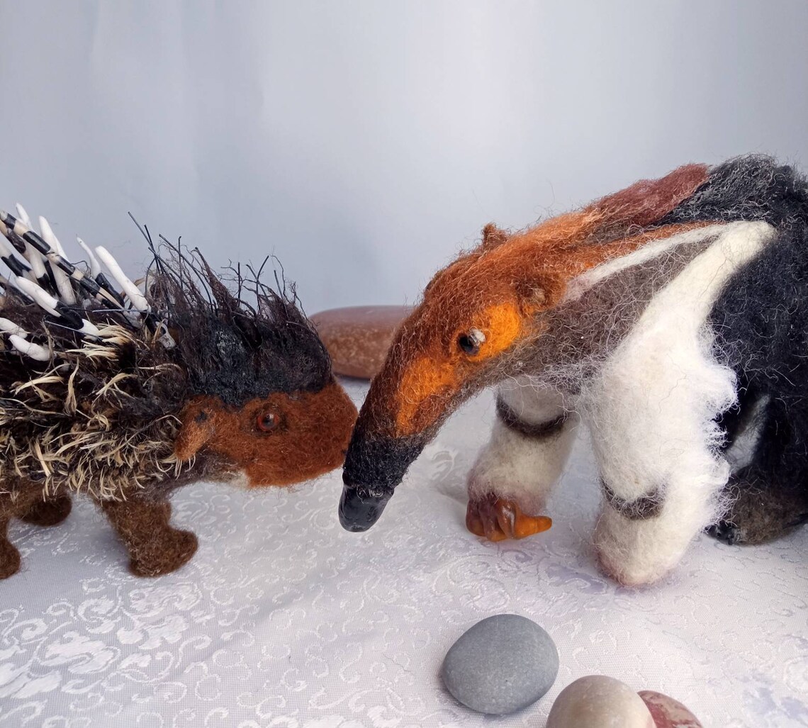 Needle Felted Realistic Giant Anteater - Etsy