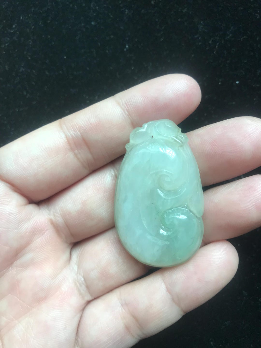 Natural Jadeite Ruyi Pendant Necklace: Burmese A-grade Jade, Wealth ...