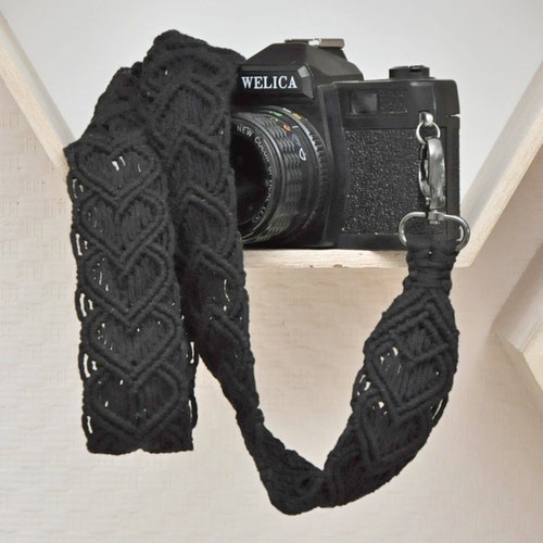 Macrame off White Camera Strap Woven Natural Cotton Rope | Etsy