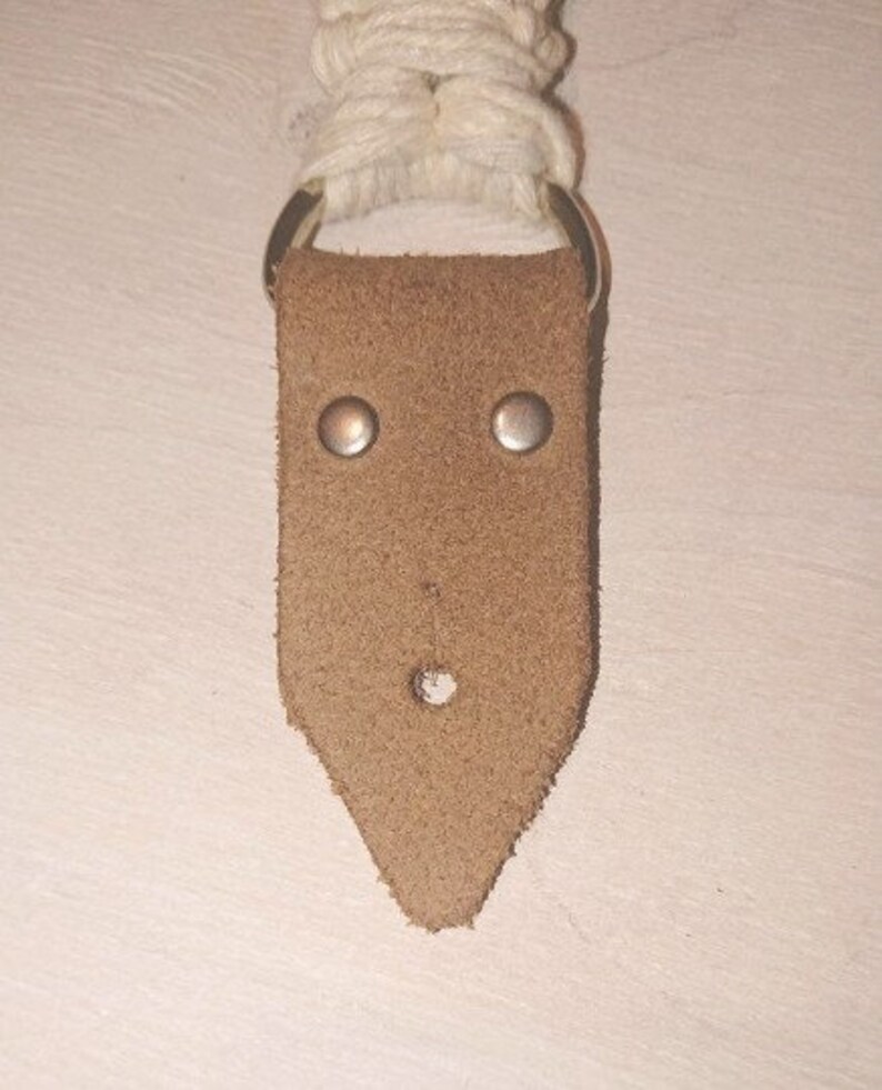 Macrame off white camera strap Woven natural cotton rope | Etsy