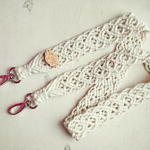 Macrame off White Camera Strap Woven Natural Cotton Rope | Etsy