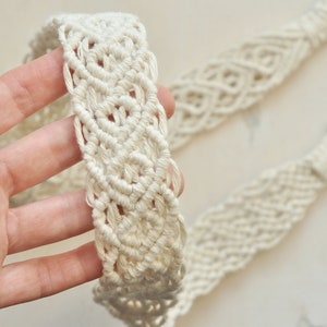 Macrame off White Camera Strap Woven Natural Cotton Rope - Etsy