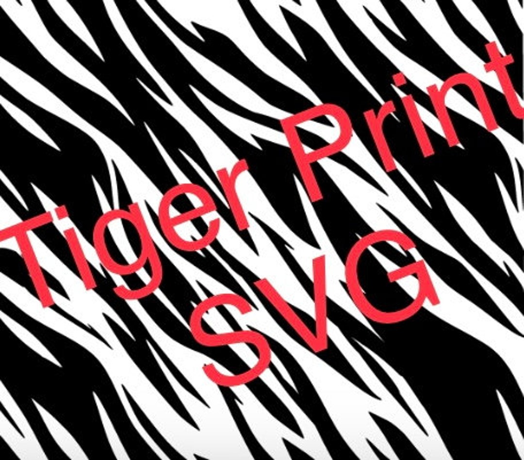 Tiger Print SVG - Etsy