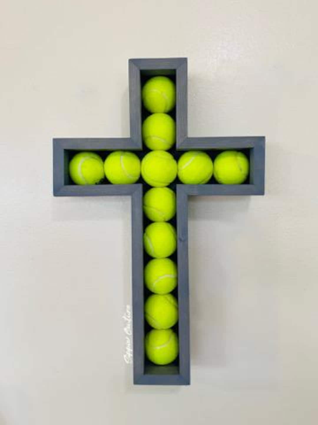 Tennis Ball Cross Display Case - Etsy