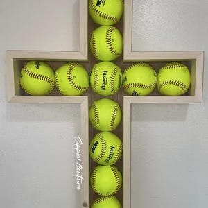 Cross Softball Display Case - Etsy