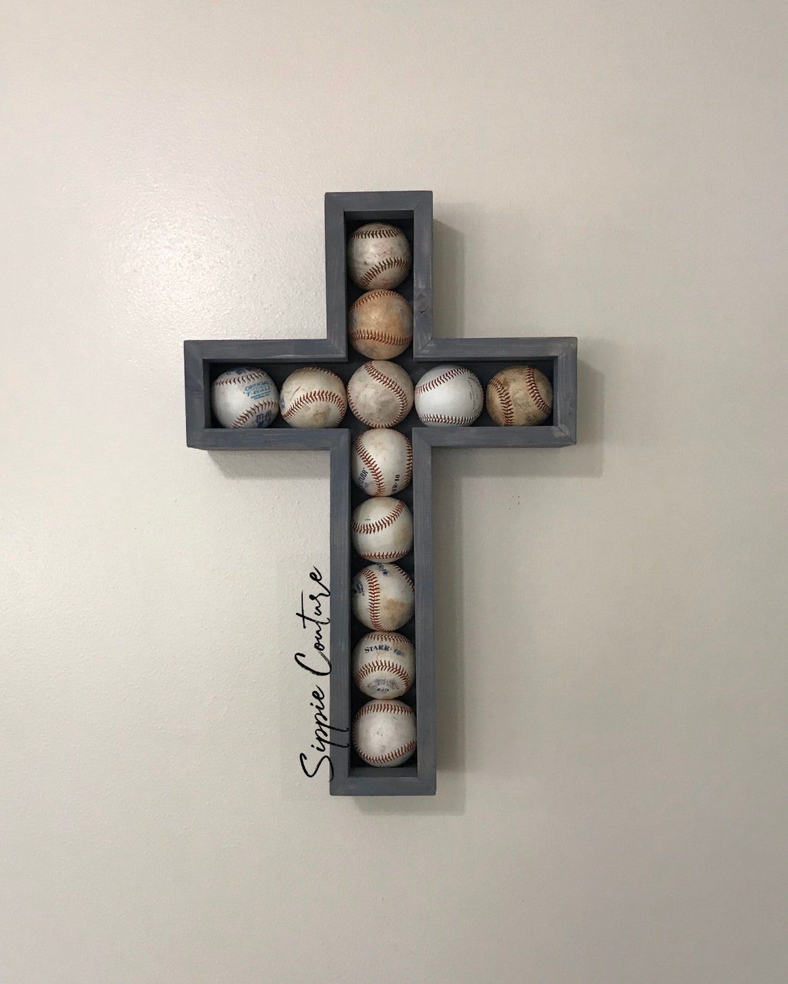 Cross Baseball Display Case - Etsy