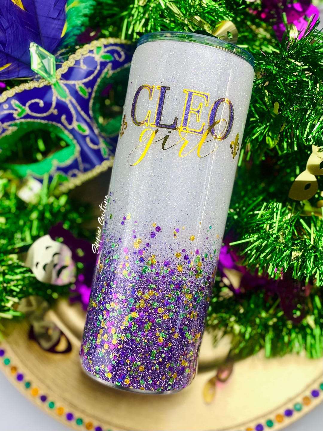 Cleo Girl (cleopatra Parade) Mardi Gras Custom Tumbler - Etsy