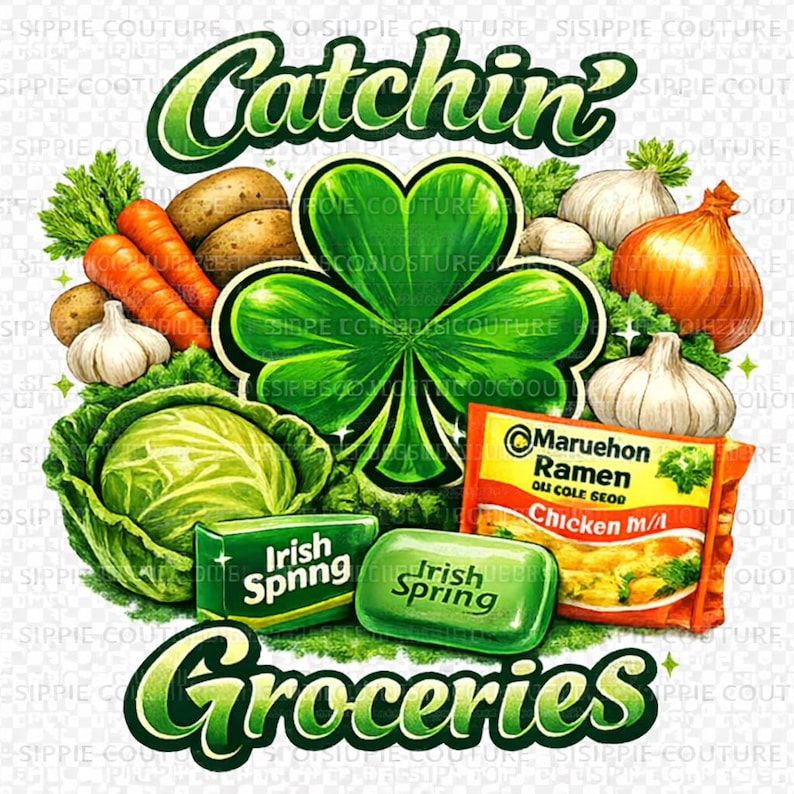 Catchin Groceries - DIGITAL DOWNLOAD - Etsy