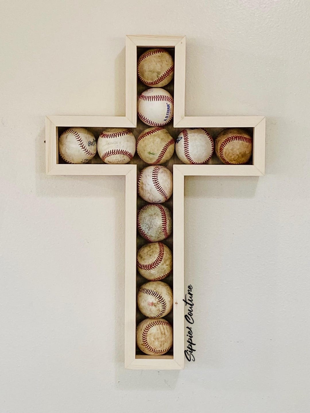 Cross Baseball Display Case - Etsy