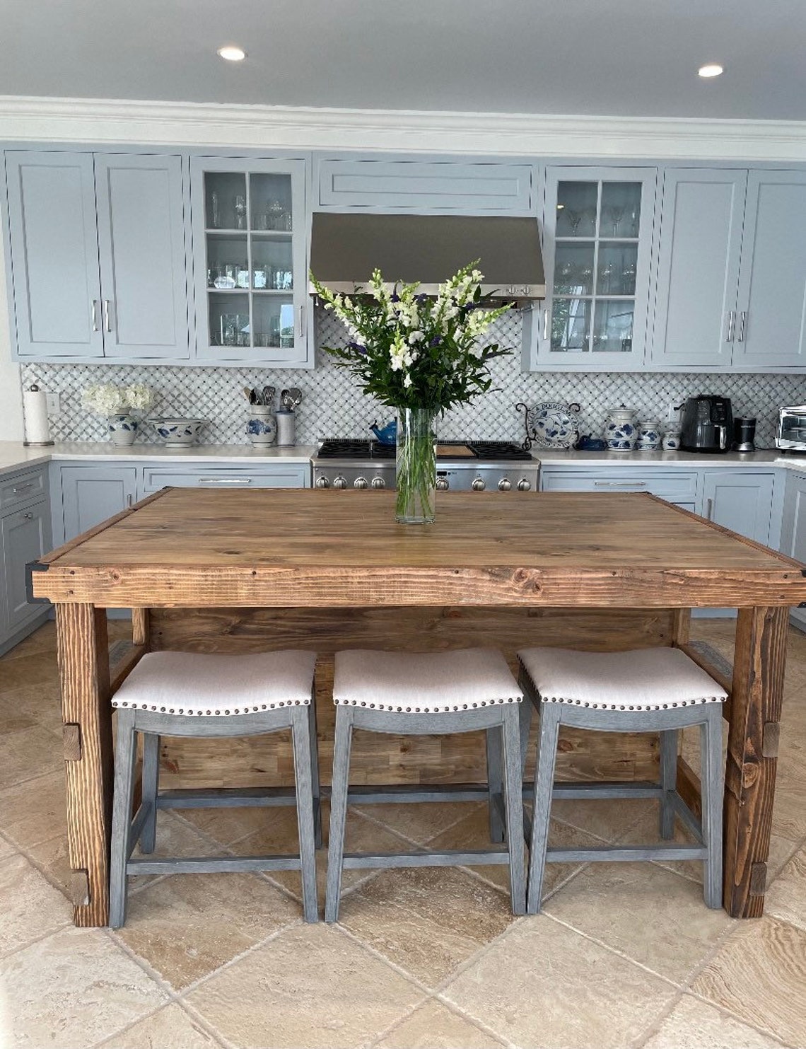 Wood Kitchen Island - Etsy