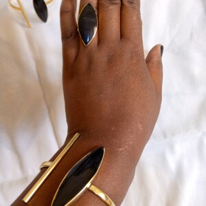 African Bone Cuffs With Matching Rings, Gift Jewellery - Etsy