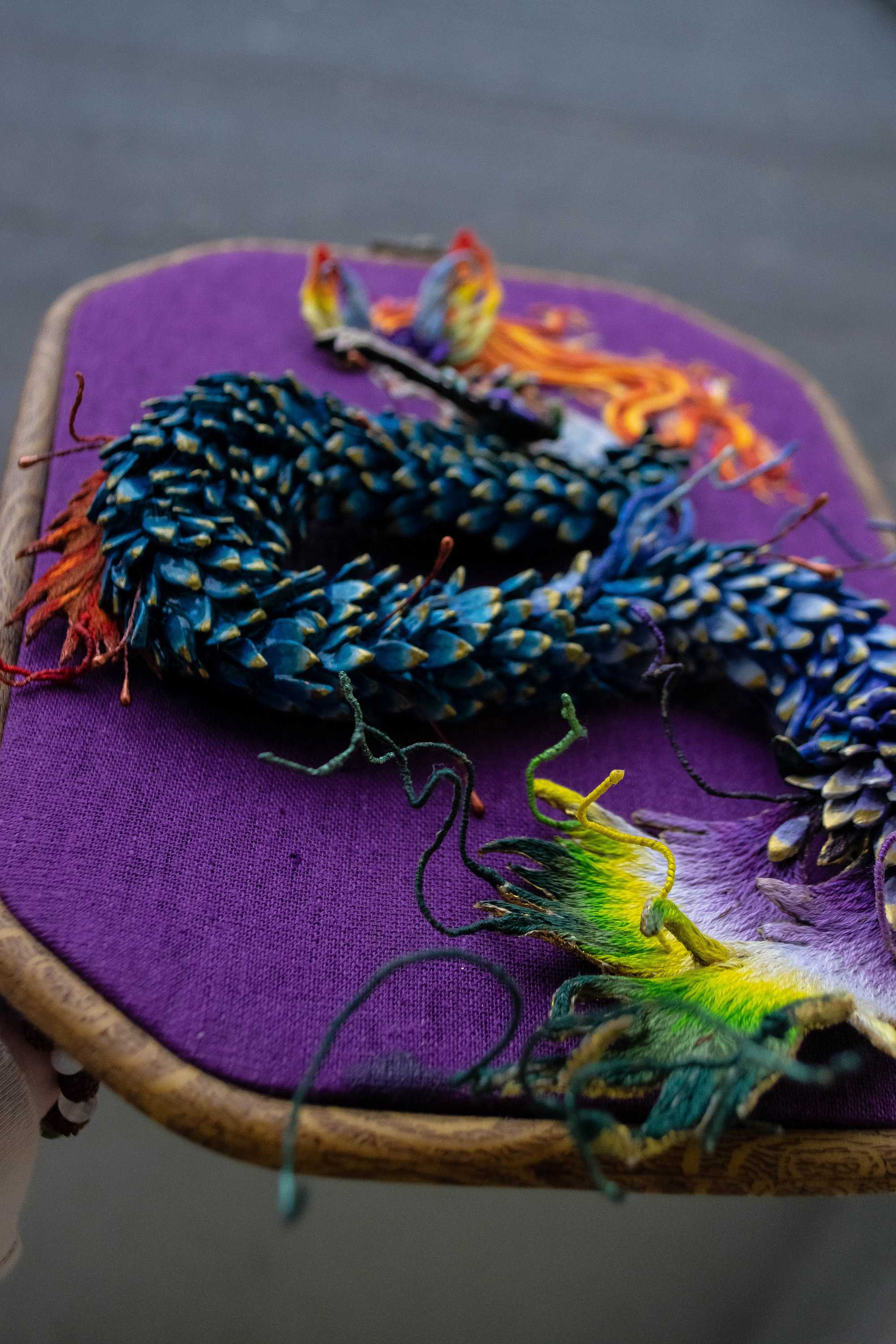 Water Sprite Hand Embroidery Hoop Mythological Creature Folklore Art ...