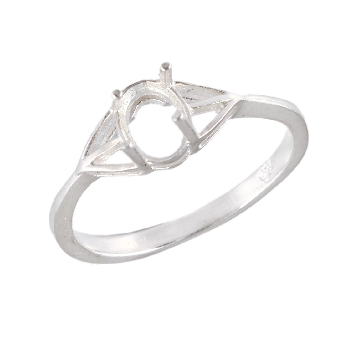 Ring Mounts Sterling Silver Ring Gift for Her Gift for Mom - Etsy